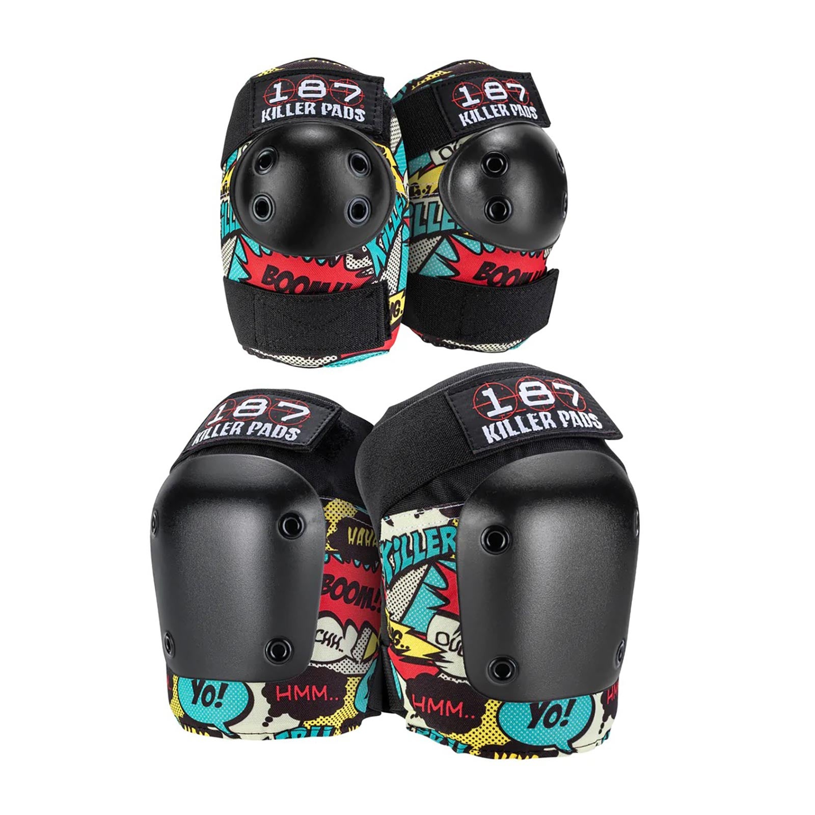 187 Knee & Elbow Pad Combo Pack / Comic - Shop at Roll Skate Studio