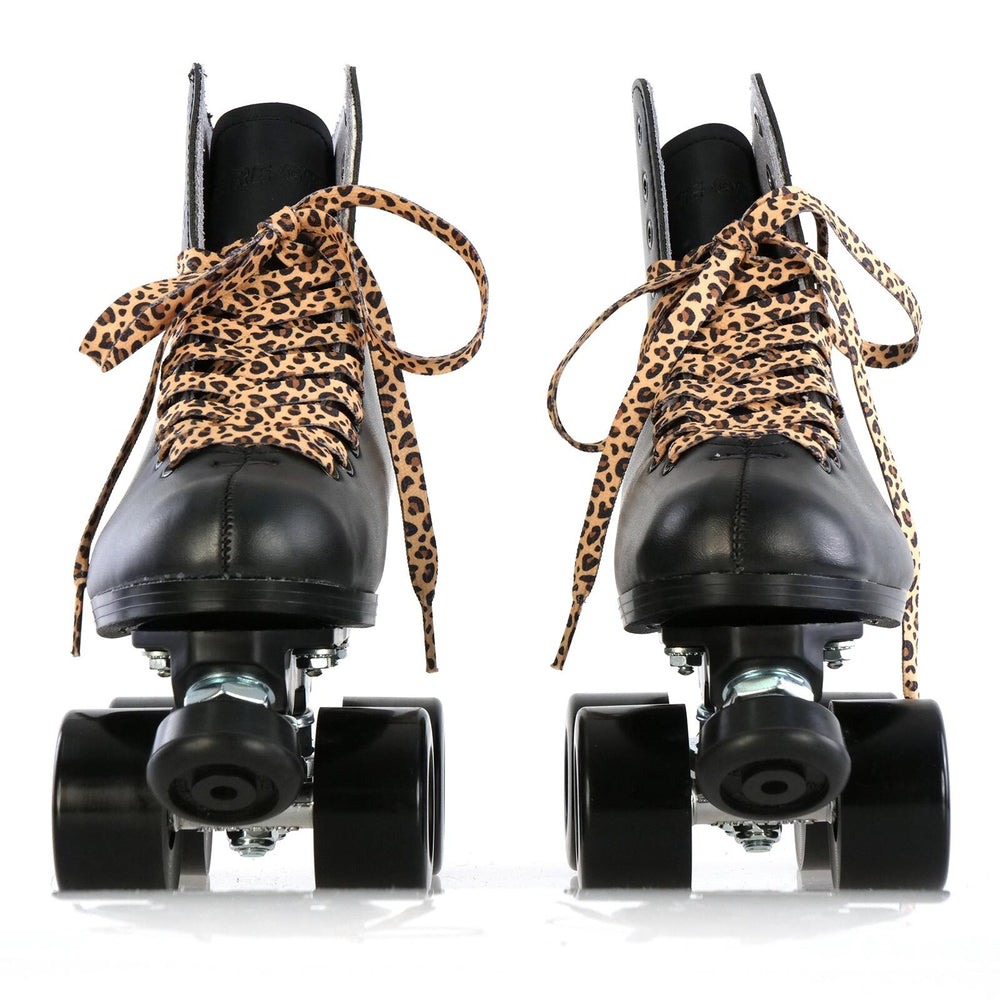 Roll Waxed Skate Laces / Leopard Print - Shop at Roll Skate Studio