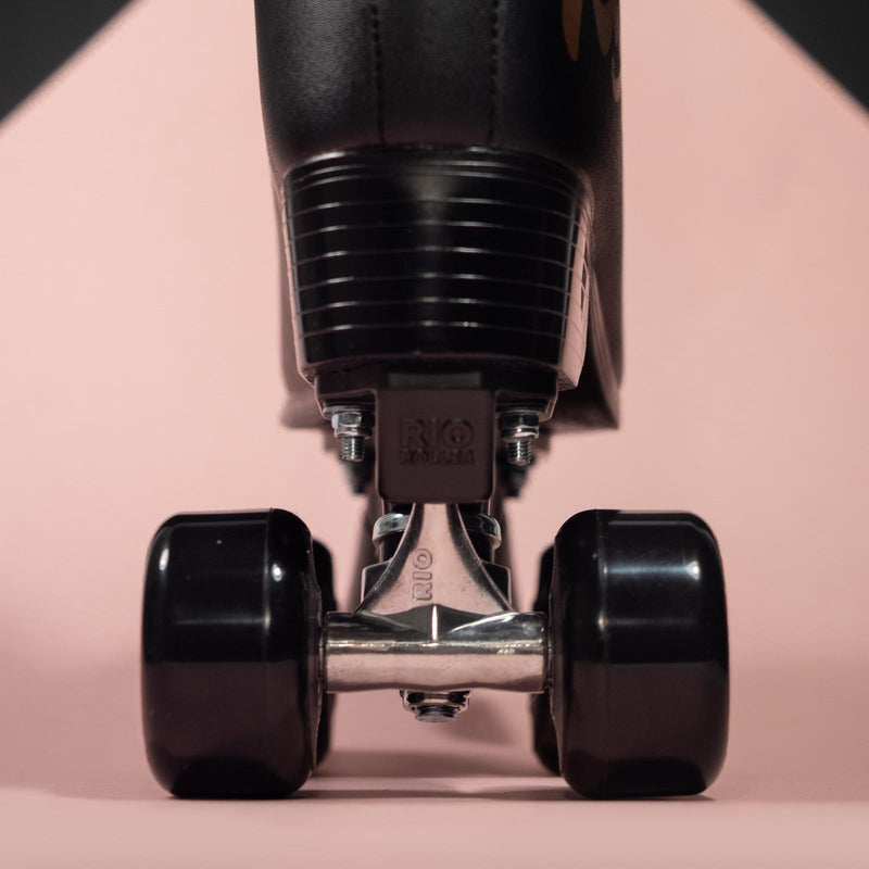 Rio Roller Script Skates / Rose Black - Shop at Roll Skate Studio
