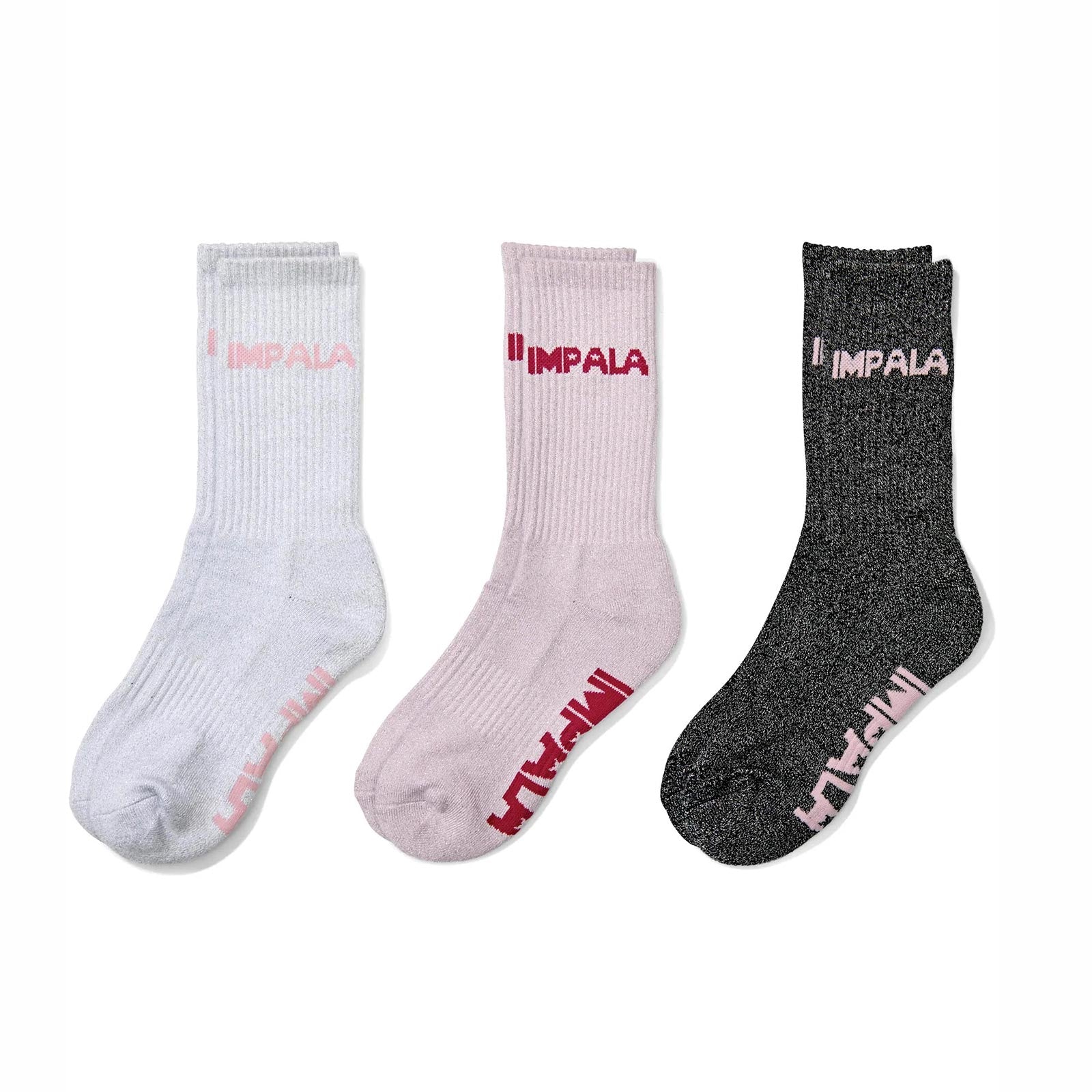 Impala Skate Socks (3 Pack) / Sparkle - Shop at Roll Skate Studio