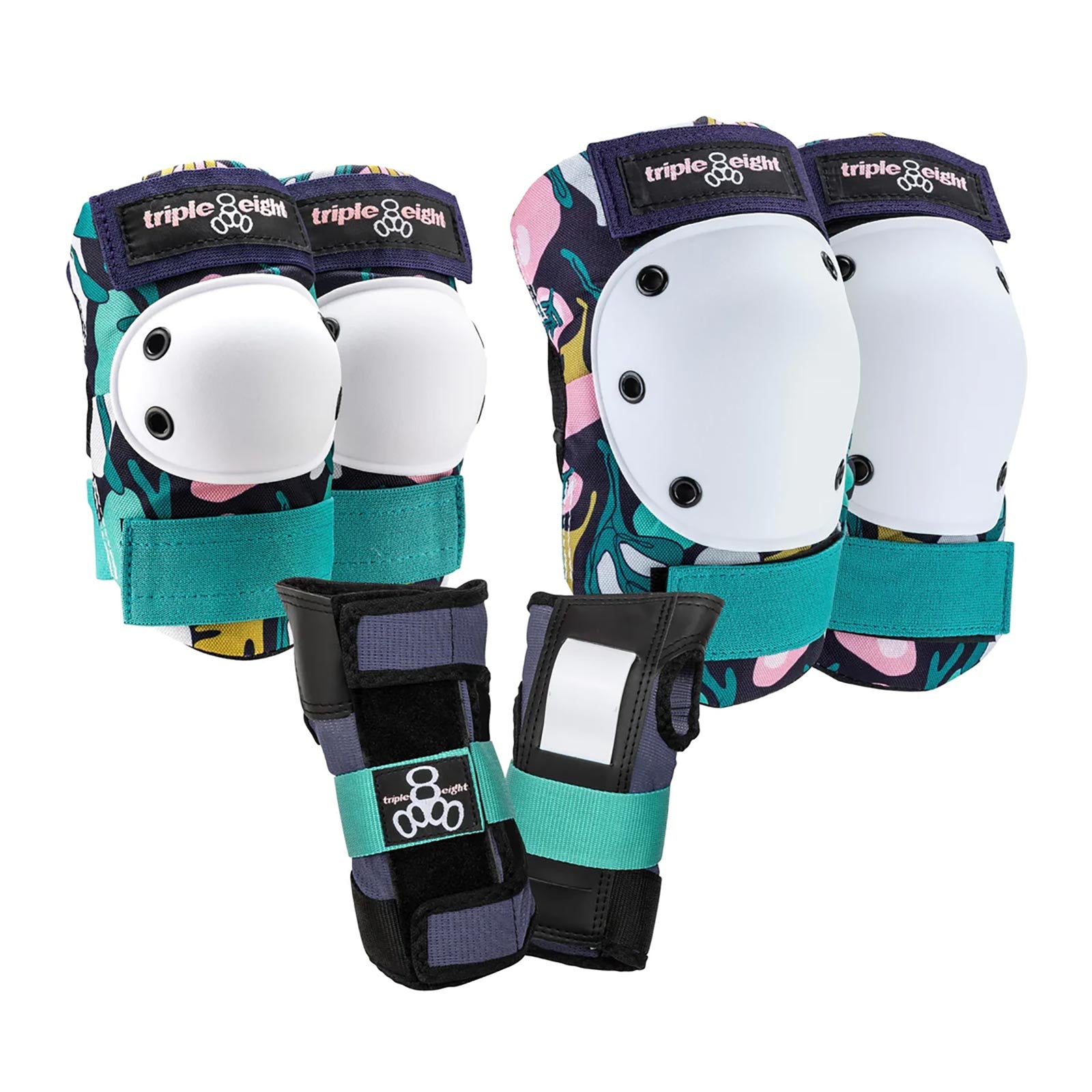 Triple 8 Saver Series Tri-Pack / Floral - Shop at Roll Skate Studio