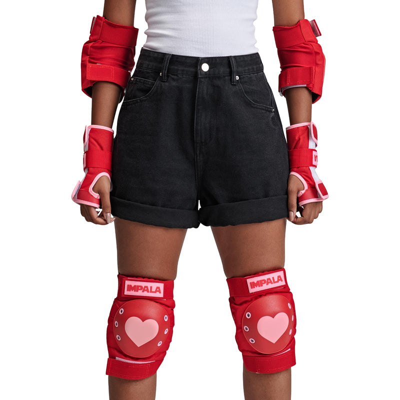 Impala Protective Tri-Pack / Junior / Red Hearts - Shop at Roll Skate ...
